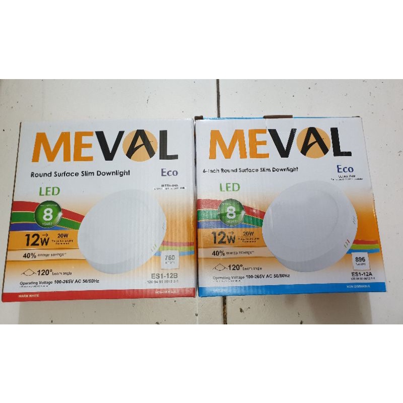 Jual Meval Led Panel Eco Outbow 12w Bulat. Downlight OB 12 Watt.Tempel ...