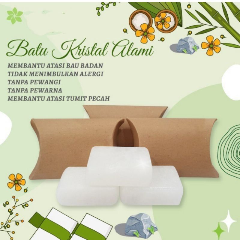 Jual batu tawas crystal deodorant | Shopee Indonesia