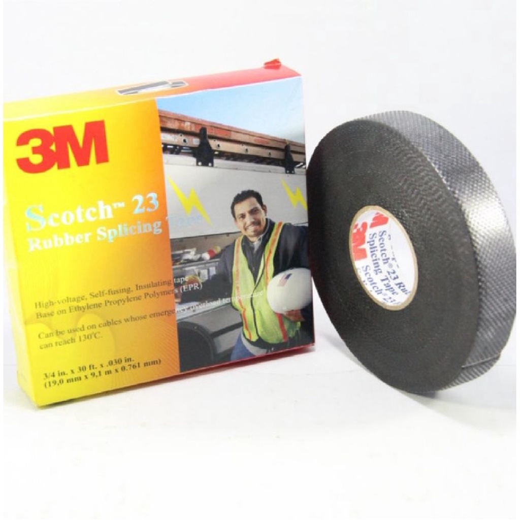 Jual 3M Isolasi Listrik Scotch 23 Rubber Splicing Tape | Shopee Indonesia