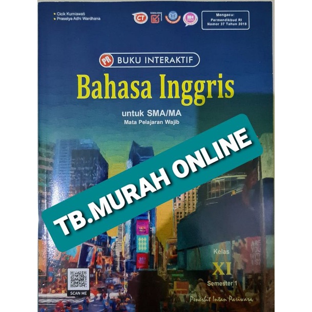 Jual Buku PR/LKS interaktif bahasa inggris kelas XI,11 semester 1 (K13 revisi) intan pariwara ...