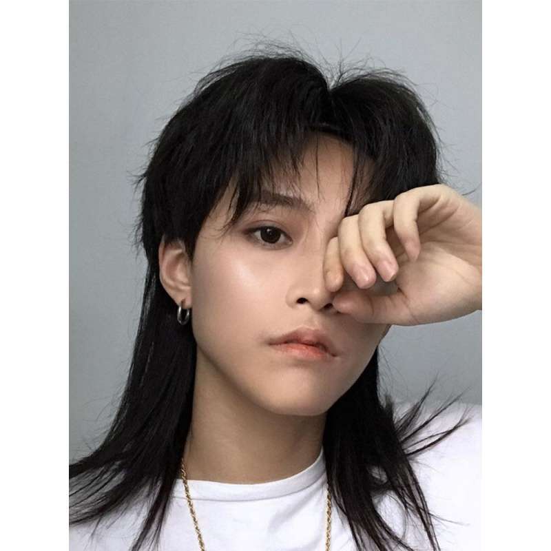 Jual Serigala Ekor Kepala Wig Penutup Kepala Jenis Mullet Alami Kepala ...