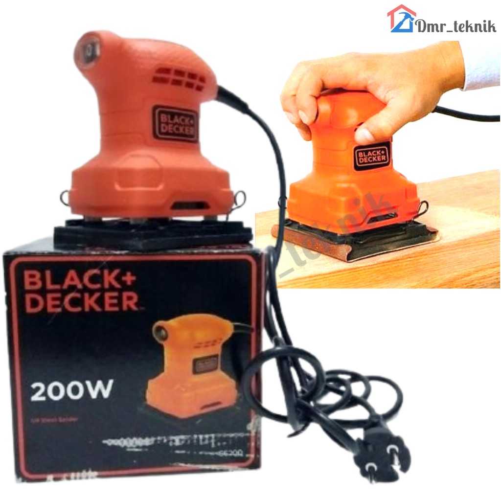 Jual BLACK + DECKER BS200-B1 MESIN AMPLAS SEGI 1/4 - MESIN AMPALAS ...