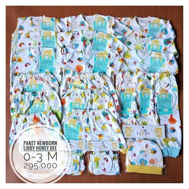 Jual PAKET NEWBORN LIBBY HONEY BEE 22 PCS | Shopee Indonesia
