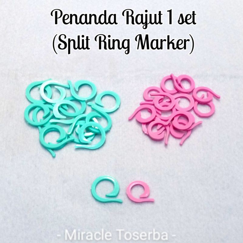 Jual Penanda Rajut 1 set Besar-Kecil (Split Ring Marker) | Shopee Indonesia