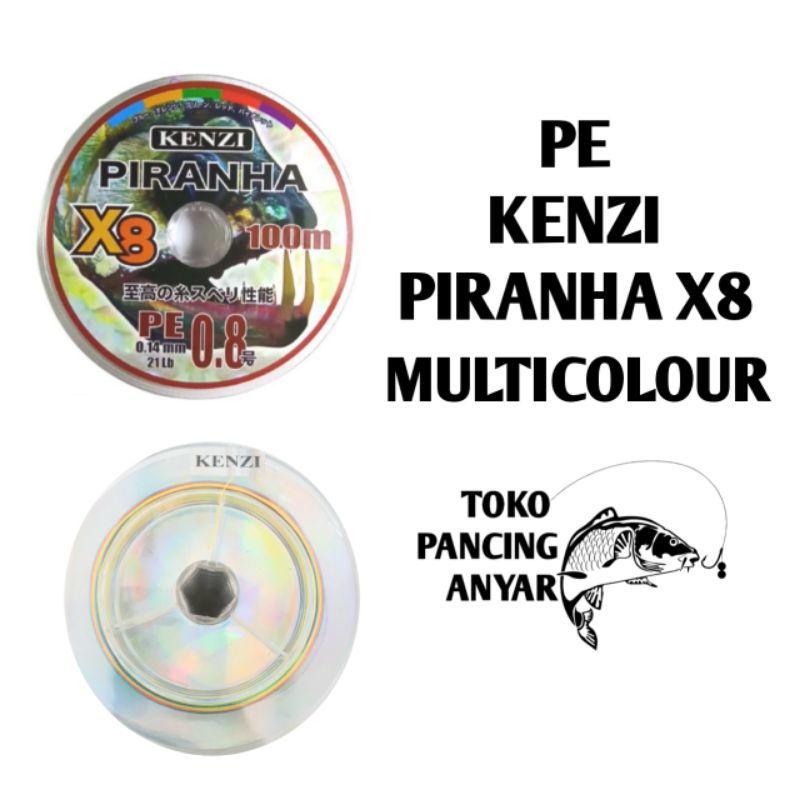 Jual PE Kenzi Piranha X8 100m connecting | Shopee Indonesia