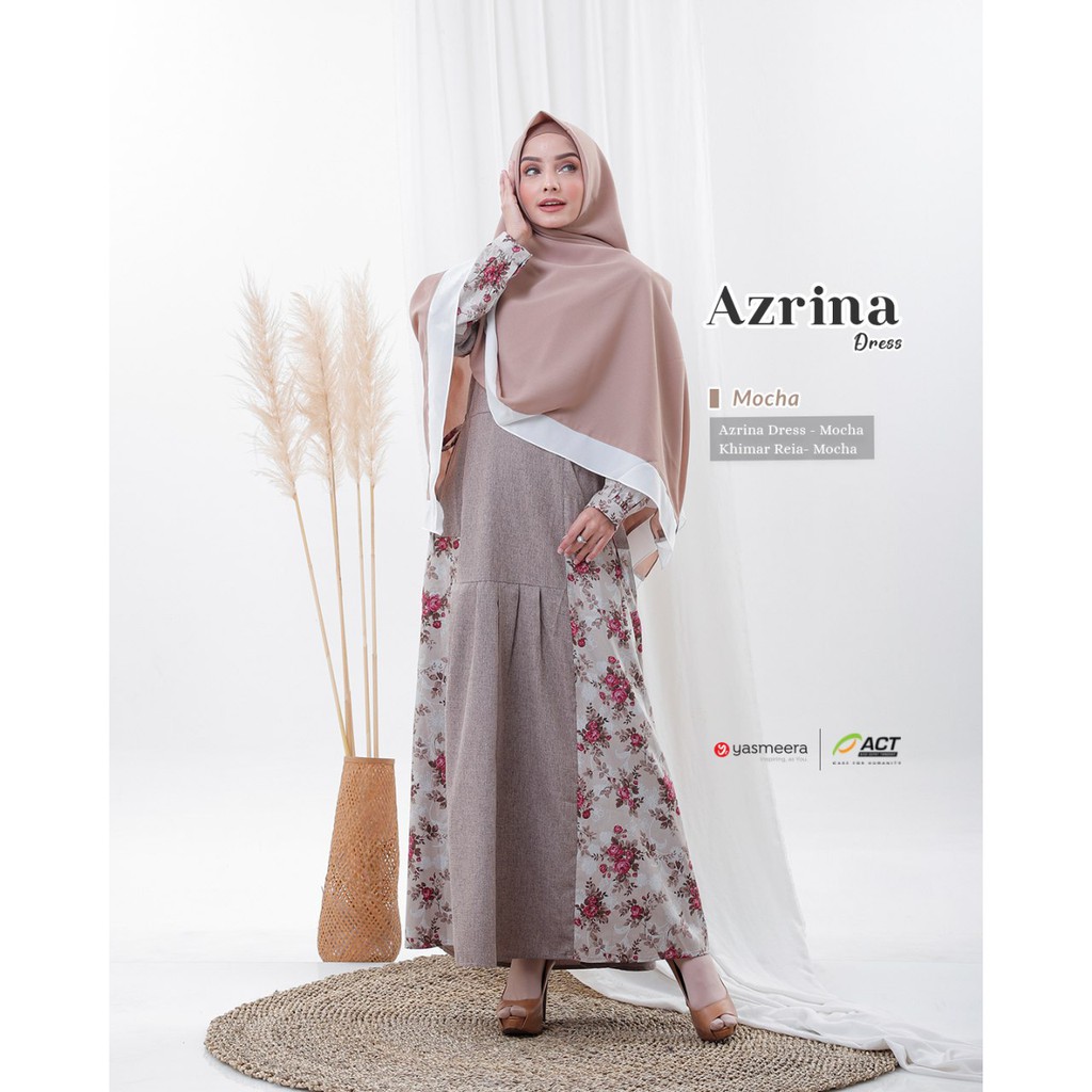 Jual AZRINA DRESS BY YASMEERA (STOCK TERAKHIR) | Shopee Indonesia