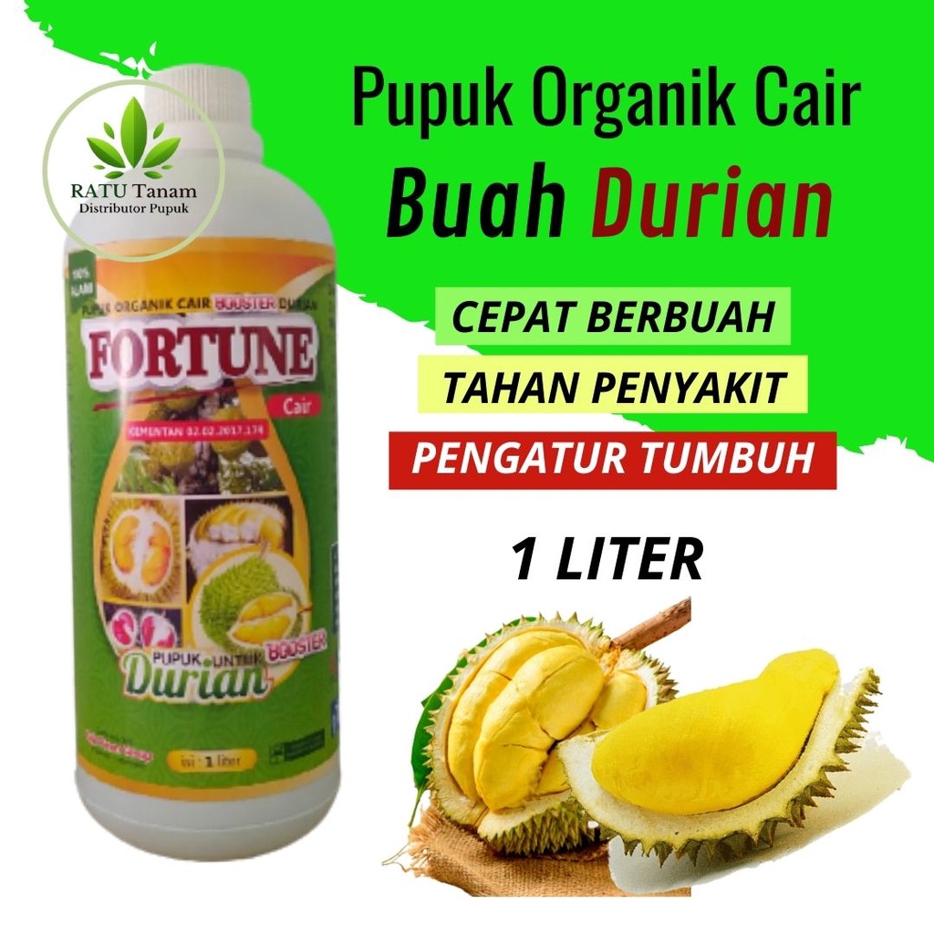 Jual Pupuk Organik Booster Durian Perangsang Buah 1 Liter, Pupuk Durian Agar Berbuah | Shopee ...