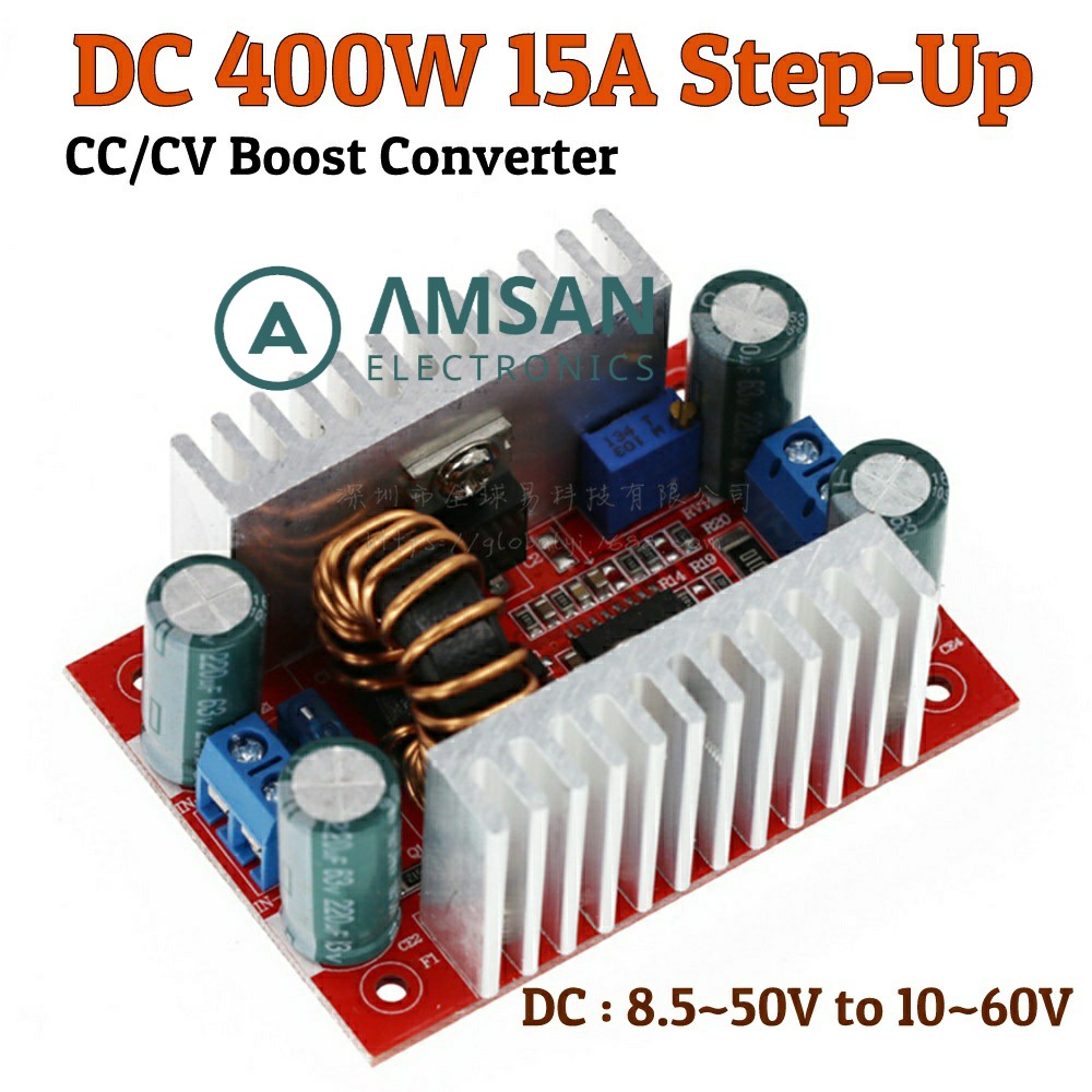 Jual 400W 15A Step Up CC CV Boost Converter Constant Current | Shopee Indonesia