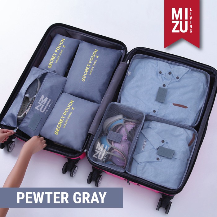 Jual SECRET POUCH Travel Packing Cubes 7in1 Storage Pouch POLOS ...