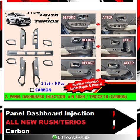 Jual Panel Dashboard Injection All New Rush Carbon | Shopee Indonesia