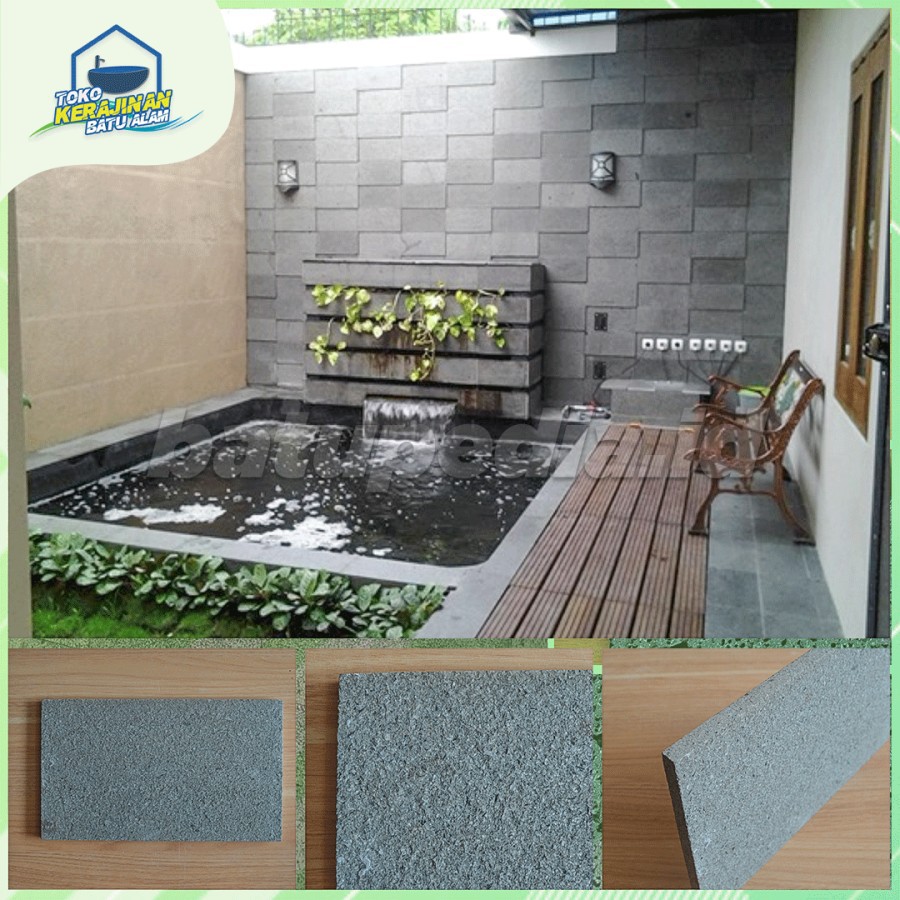 Jual Batu Alam Andesit Flamed Cocok Untuk Dinding, Lantai, Kolam ...