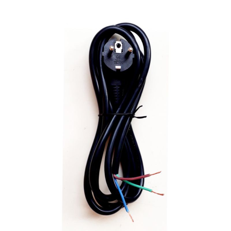 Jual Kabel ac power buntung isi 3 hitam 2m | Shopee Indonesia