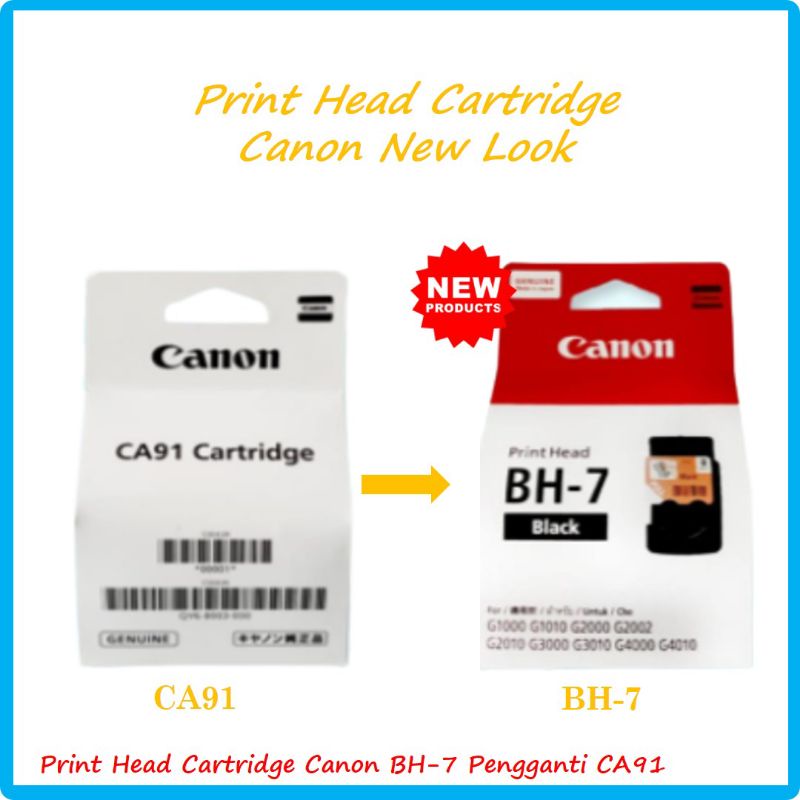 Jual PRINTHEAD CARTRIDGE BLACK BH7 FOR PRINTER CANON G1010 G2010 G3010 ...