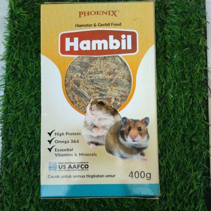 Jual Makanan Hamster dan Gerbil HAMBIL PHOENIX 400gr / pakan hamster ...