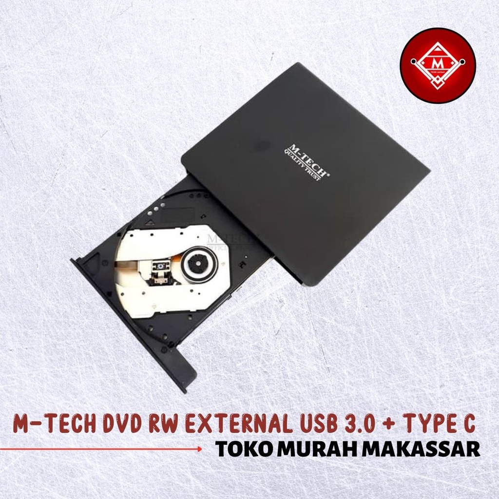 Jual DVD RW EXTERNAL EKSTERNAL USB 3.0 TYPE C M-TECH VCD CD ULTRA / COM04-MTC | Shopee Indonesia