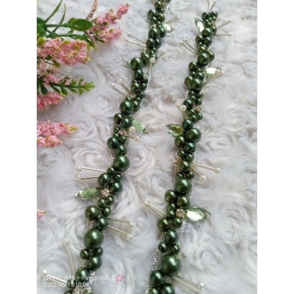 Jual Payet Rangkai/ Mutiara Rangkai Manik Bambu sampan/ Hiasan Kebaya ...