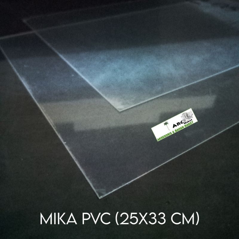 Jual MIKA PVC SHEET BENING (CLEAR) TEBAL 0.5 MM DAN 1MM UKURAN 25 CM X 33 CM UNTUK MAKET ...