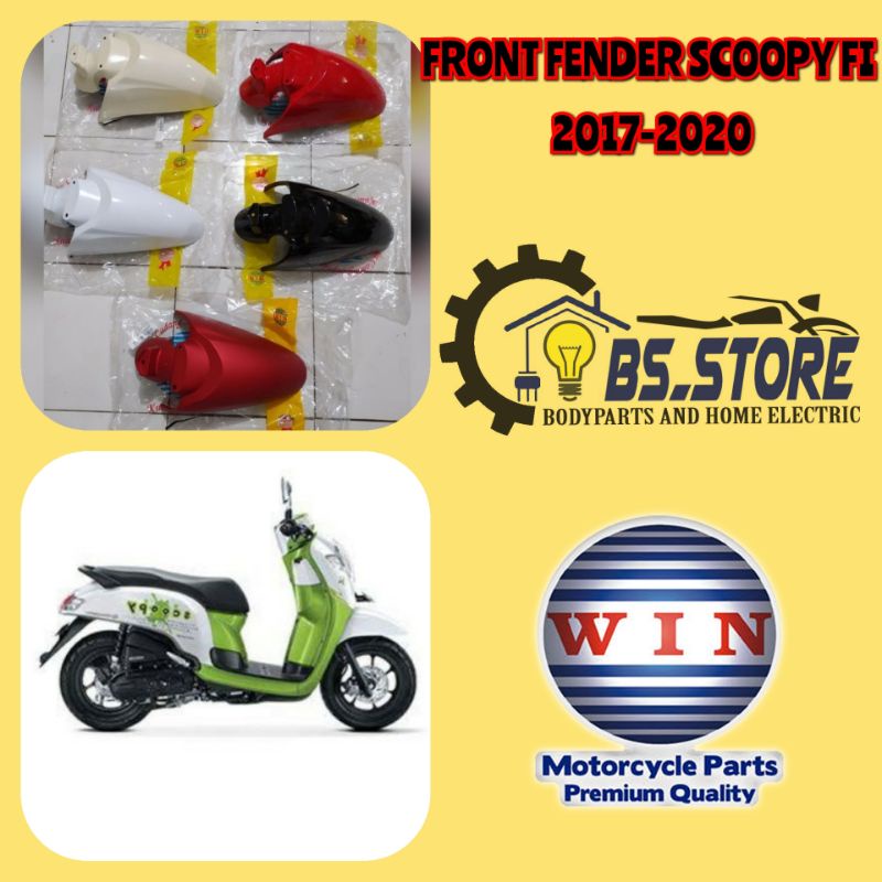 Jual SPAKBOR DEPAN SCOOPY FI 2018 2019 2020/ FRONT FENDER SCOOPY hitam ...