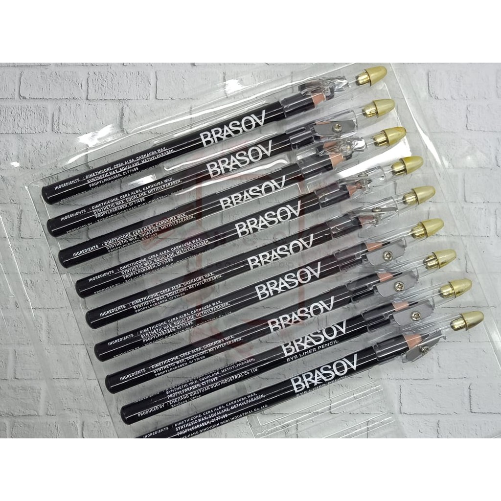 Jual ^ KYRA ^ Brasov Pensil Alis 2 in 1 Eyebrow dan Eyeliner 3 in 1 ...