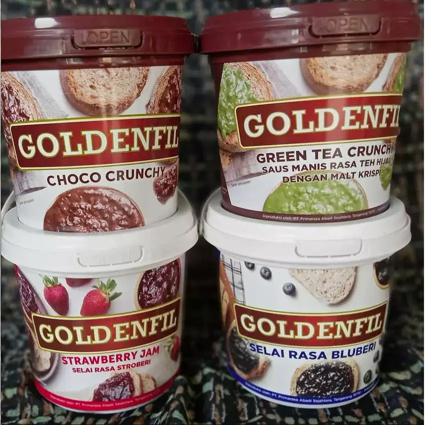 Jual Selai Goldenfil 1 KG / Selai Coklat / Selai Viral / Topping Donat ...