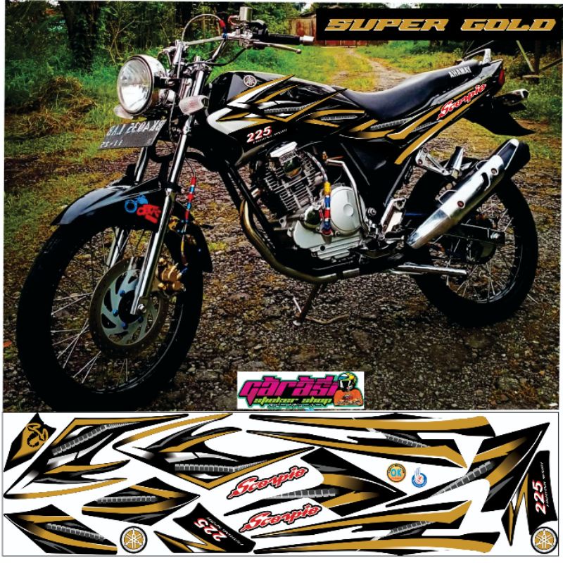 Jual striping steko scorpio kotak gold | Shopee Indonesia