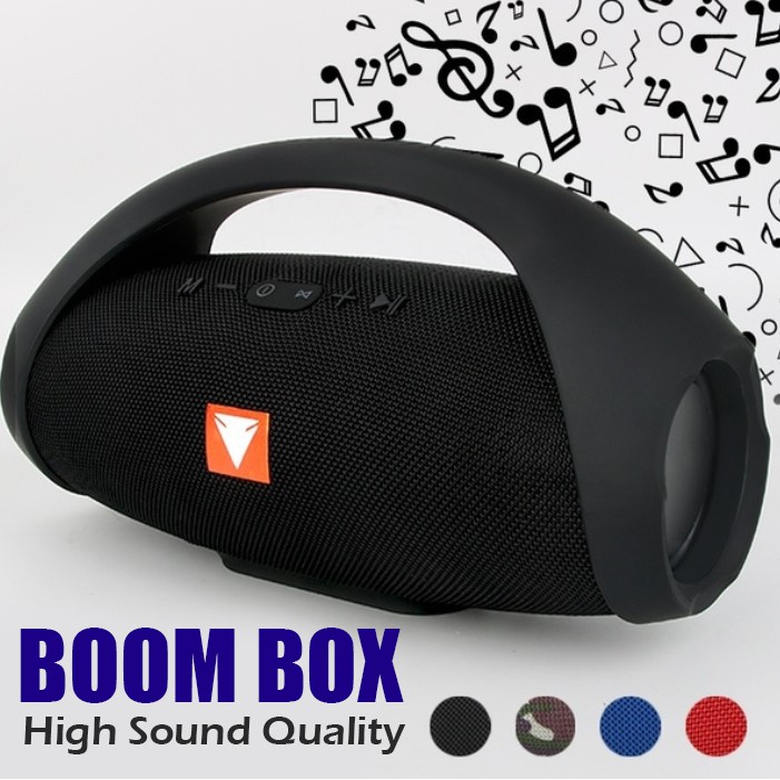 Jual PORTABLE WIRELESS BLUETOOTH BOOM BOX SPEAKER SUBWOOFER MP3 player ...
