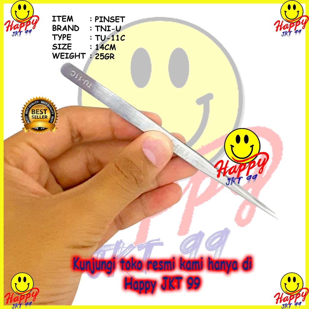 Jual PINSET TNI-U TU-11C ESD LURUS RUNCING TU11C ALAT SERVICE TEKNISI ...