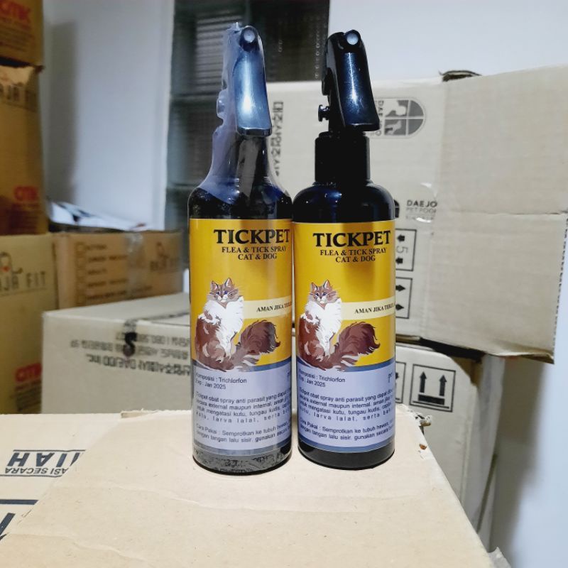 Jual TICKPET / obat spray kutu / obat caplak / obat tungau kucing dan ...
