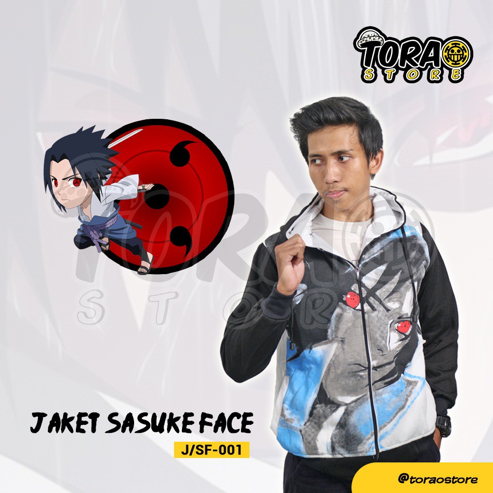 Jual Jaket Uchiha Sasuke Face Sharingan | Shopee Indonesia