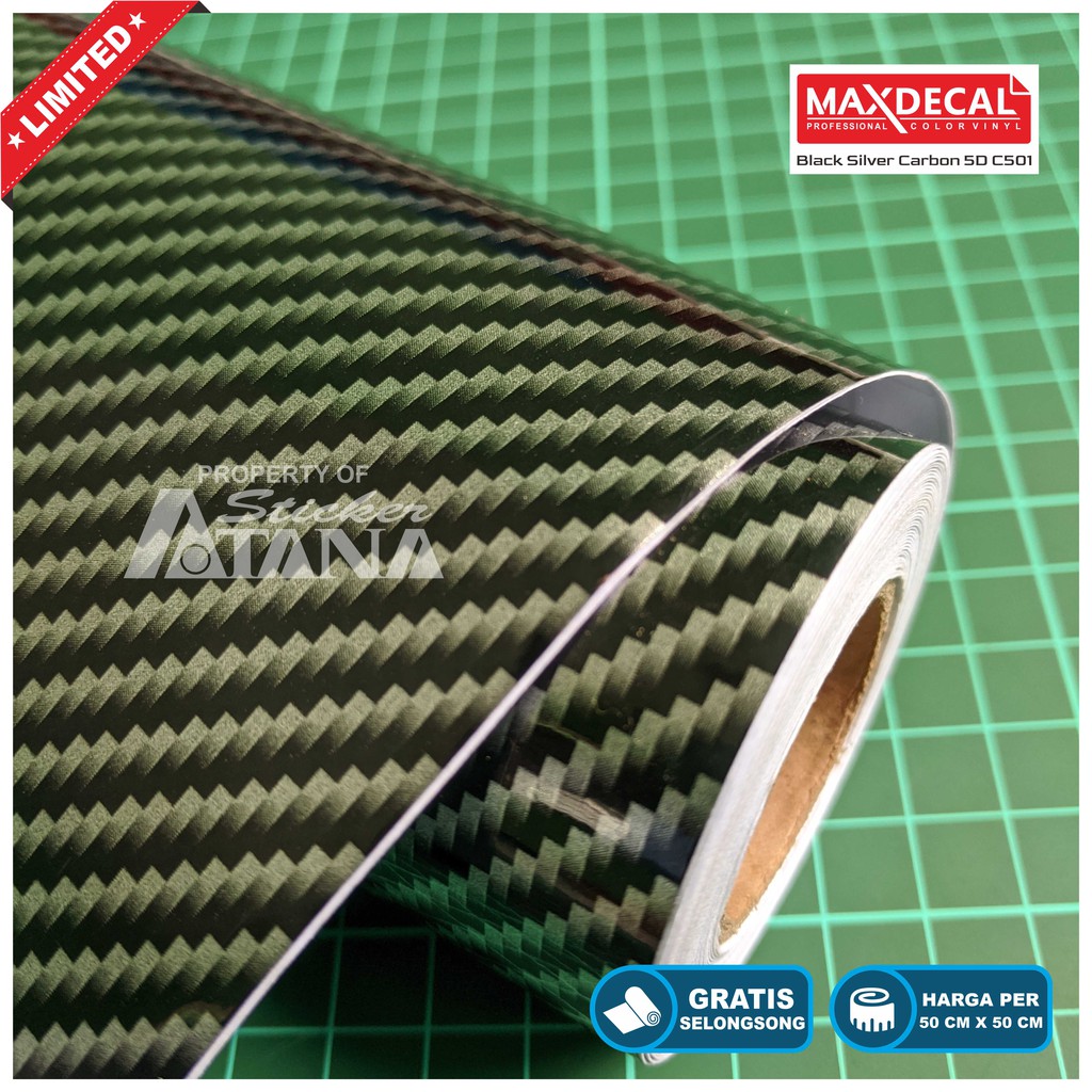 Jual Skotlet Carbon Hitam 5D MaxDecal Scotlet Karbon Stiker Kevlar ...