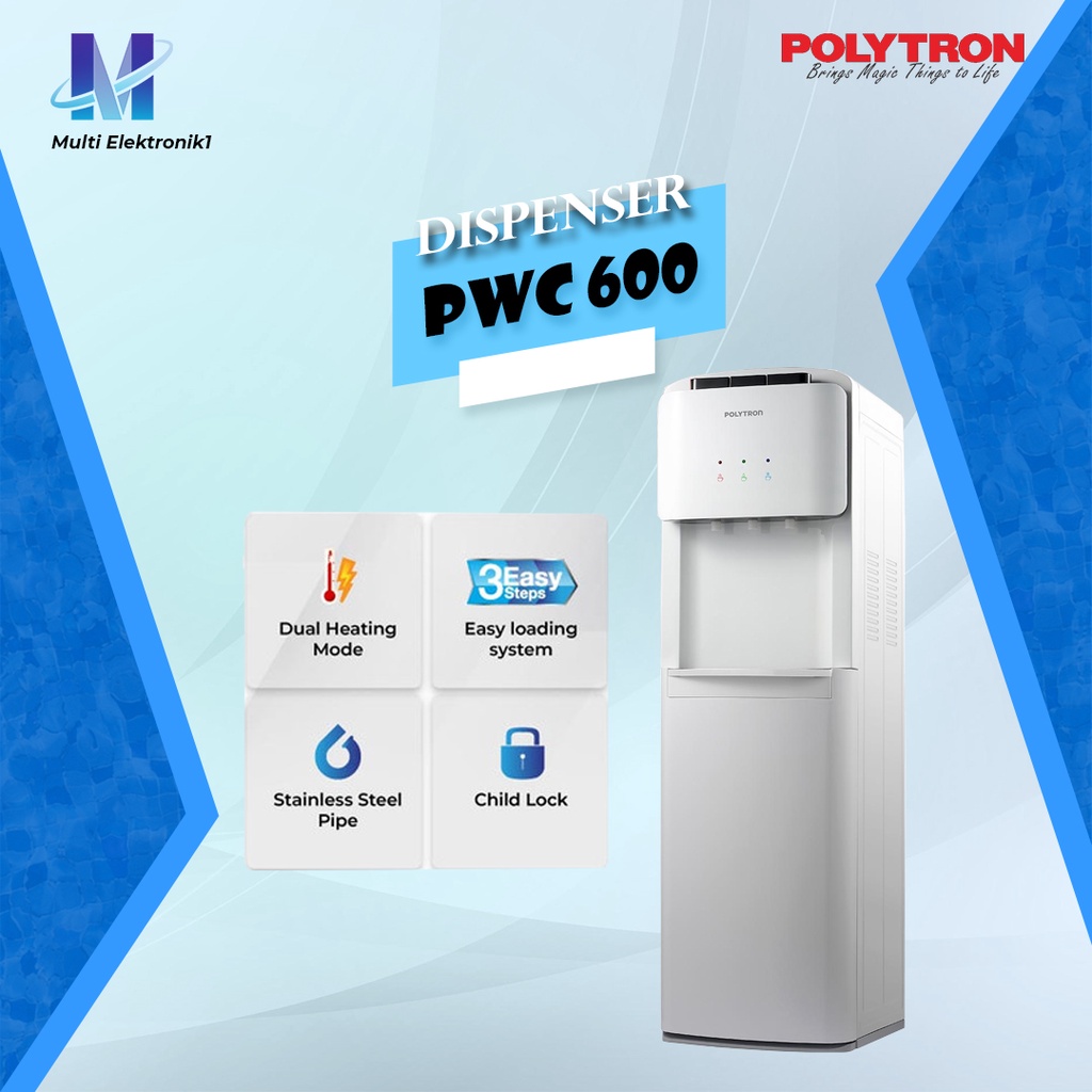 Jual POLYTRON Dispenser Galon Bawah PWC 600 / PWC600 | Shopee Indonesia