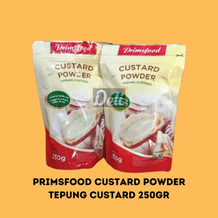 Jual Primsfood Tepung Custard Powder Bubuk 250gr / Tepung Vla Powder ...