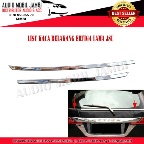 Jual LIST KACA BELAKANG REAR WINDOW TRIM ERTIGA LAMA CHROME | Shopee ...