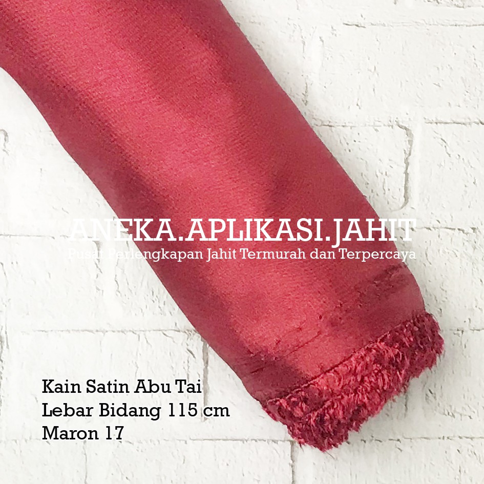 Jual [1/3] 1 METER KAIN SATIN ABUTAI / KAIN FURING TAS DOMPET / KAIN ...