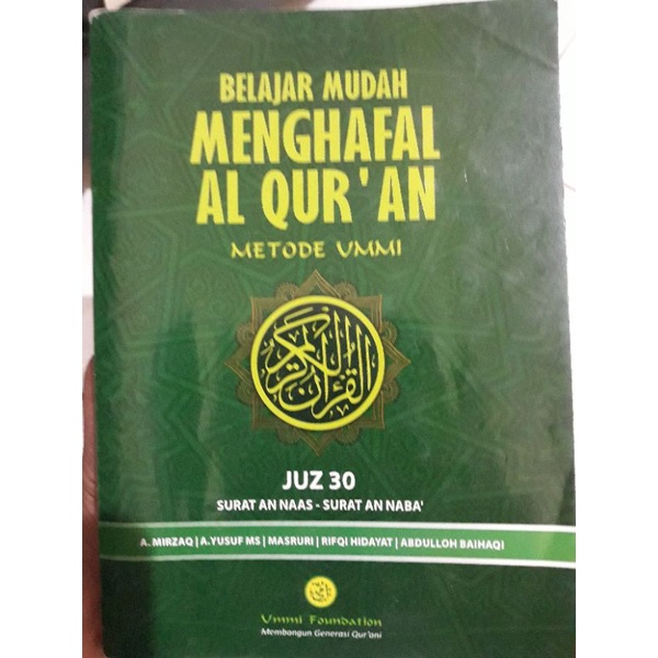 Jual Belajar Mudah Menghafal Al Qur'an Juz 30 Metode Ummi | Shopee ...