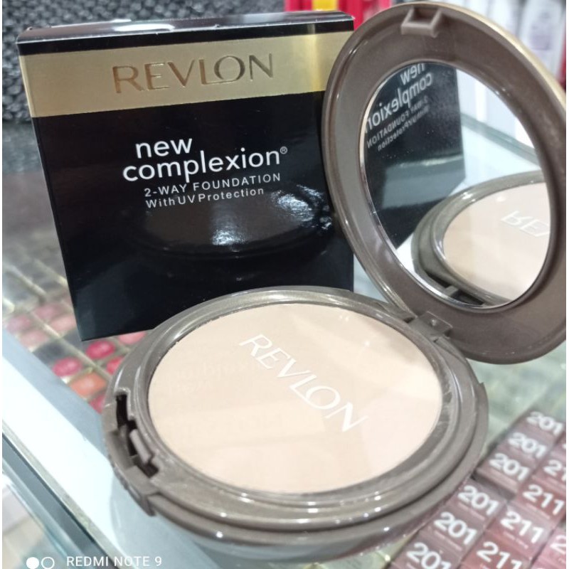 Jual Revlon new complexion original 2 way foundation medium beige ...