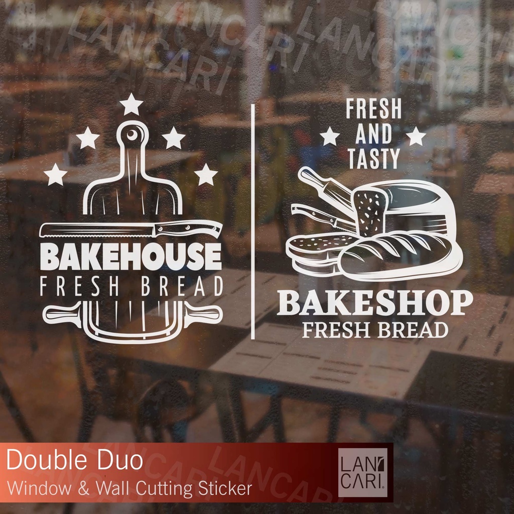 Jual Sticker Cutting Bake House Shop Stiker Kue Resto Decal Decor Wall ...