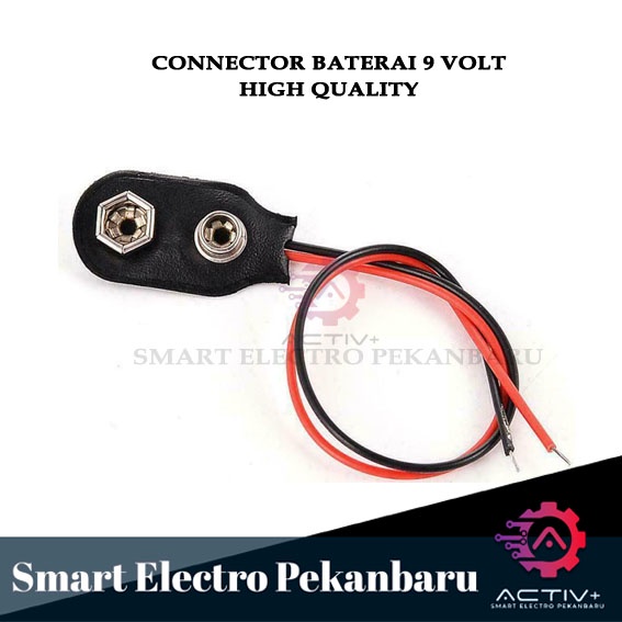 Jual kabel Battery Clip Connector Snap On 9V Kancing Baterai Terminal ...