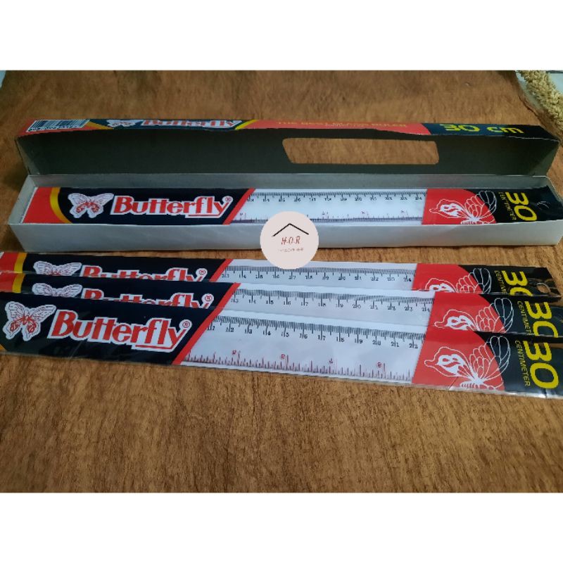 Jual Penggaris butterfly 30cm | Shopee Indonesia