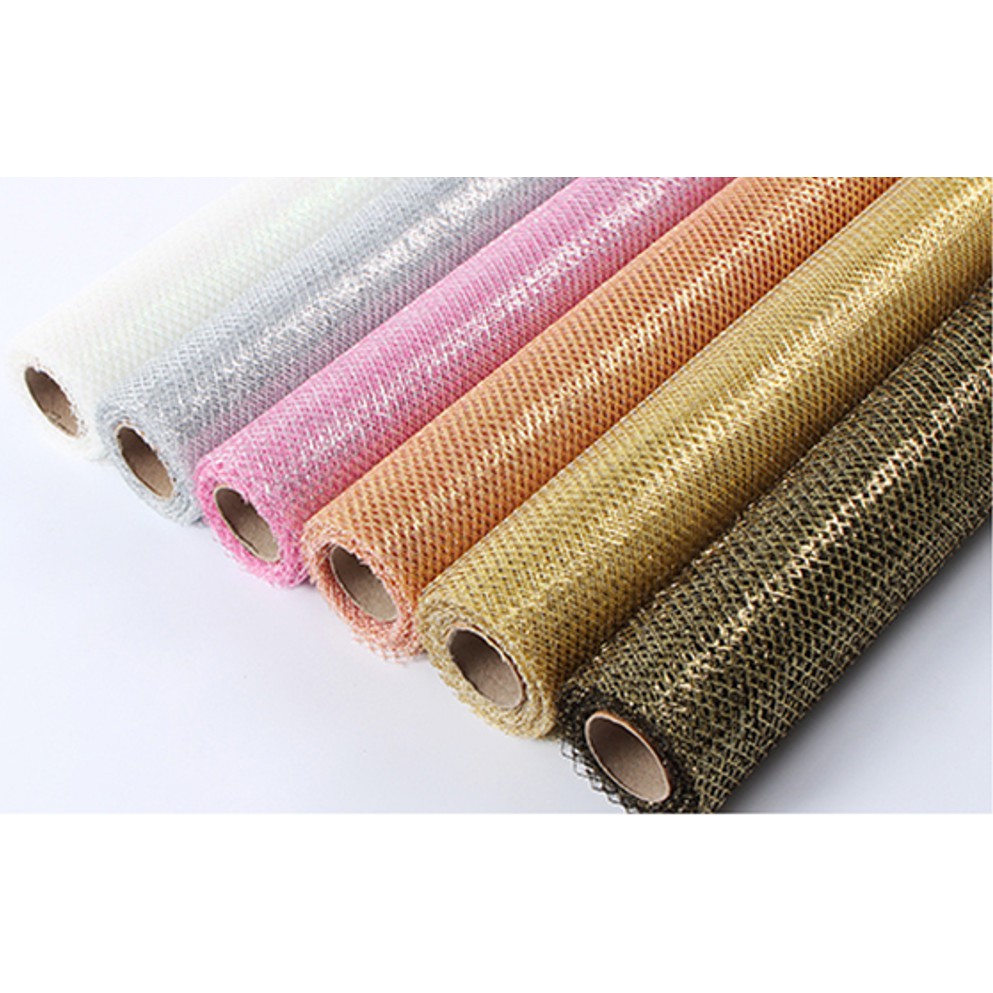 Jual METALLIC POLYNET ROLL (Roll; 70cm x 8m) - Kertas Bunga Wrapping ...
