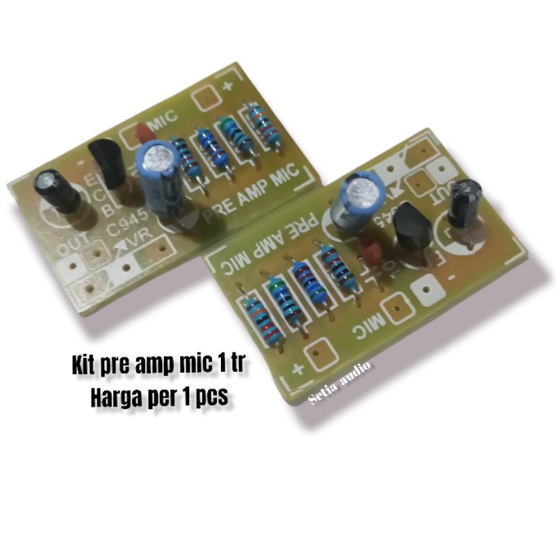 Jual kit pre amp mic penguat mic 1 transtitor | Shopee Indonesia