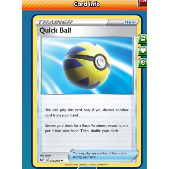 Jual Quick Ball Pokemon TCG Online Card | Shopee Indonesia