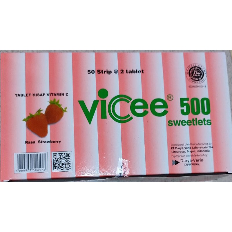 Jual Vitacimin / Vicee / Xonce 1 box 50 strip Isi 100 Tablet | Shopee ...