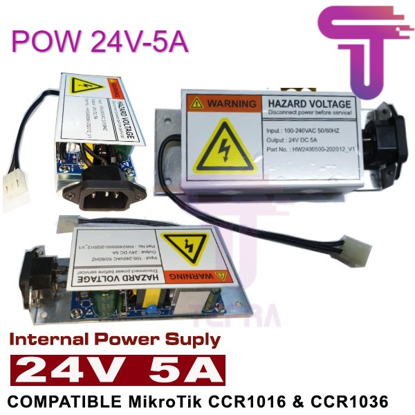 Jual MikroTik 24V-5A | Internal Power Supply POW 24V 5A Untuk CCR1016 ...