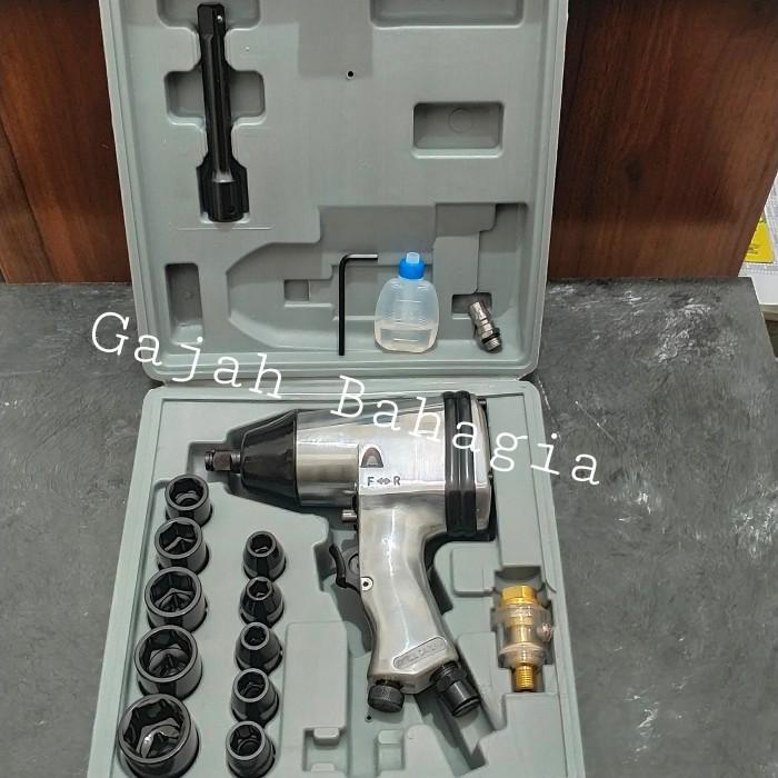 Jual Air Impact Wrench Set 1/2 Alat Mesin Buka Pasang Baut Angin Kompresor | Shopee Indonesia