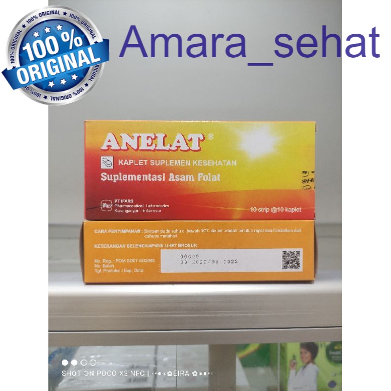 Jual ANELAT suplemen asam folat | Shopee Indonesia