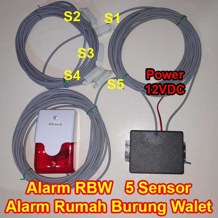 Jual Sirene Alarm Rbw Sarang Rumah Burung Walet 5 Sensor Cahaya Siren ...