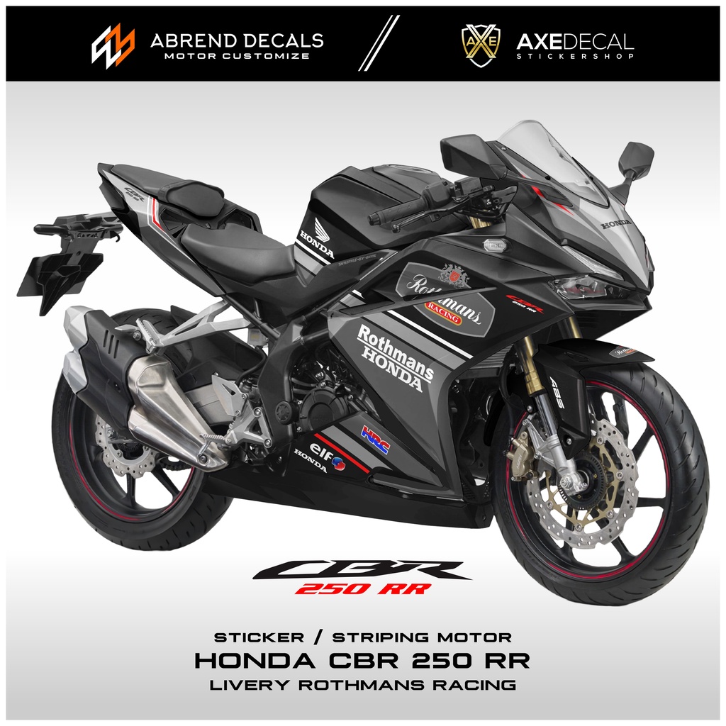 Jual STRIPING CBR 250 RR LIVERY ROTHMANS HONDA RACING / STIKER MOTOR ...