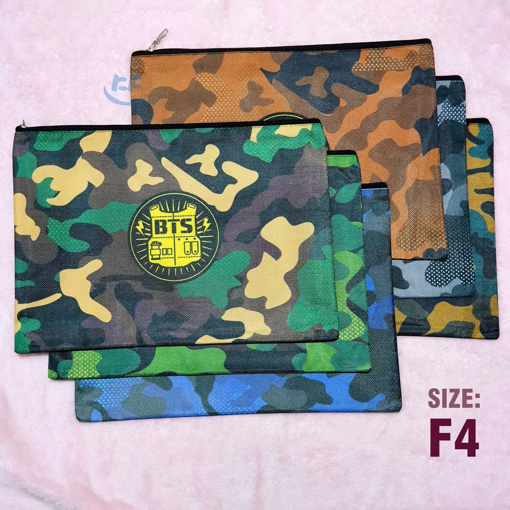 Jual Map Folder Dokumen F4 Kain- BTS Army | Shopee Indonesia