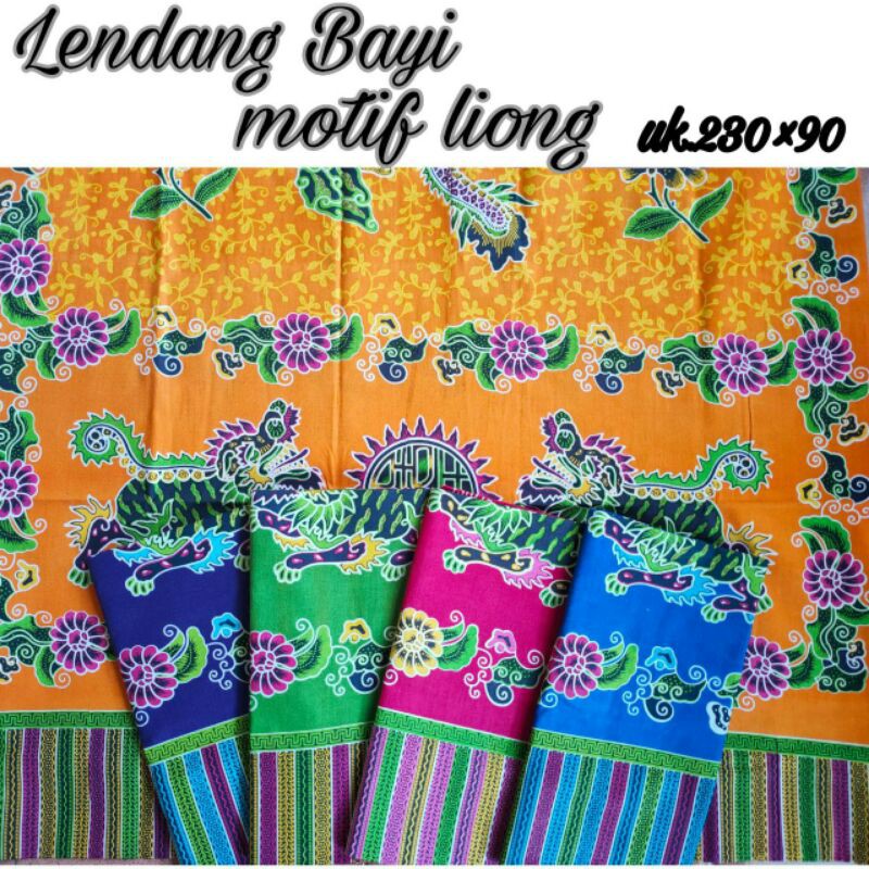 Jual selendang gendong batik bayi motif liong ukuran 230x90 | Shopee ...
